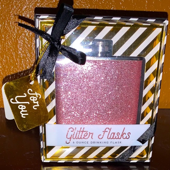 Party Supplies | Glitter Pink Flask | Poshmark